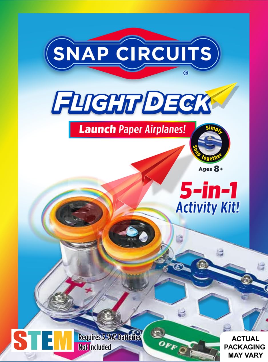 Snap Circuits Flight Deck Science/STEM Toy kit | Ages 8+ | Constructio ...