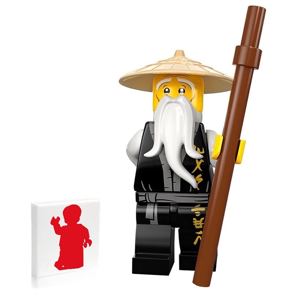 LEGO NINJAGO Minifigure - Master Sensei Wu (Legacy) with Brown Staff 7 ...