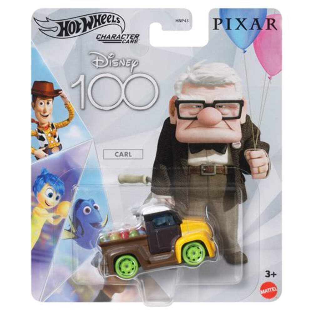 Hot Wheels Disney 100 Character Cars Carl, 1:64 Scale Collectible Toy ...