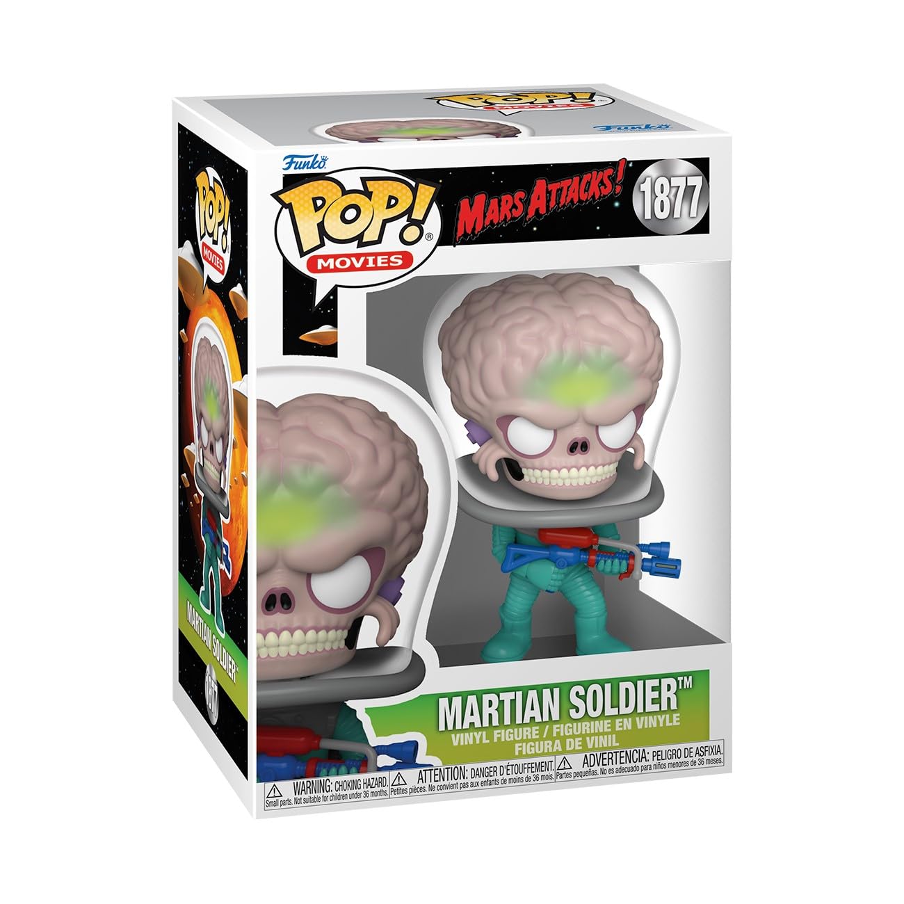 Funko Pop Movies: Mars Attacks - Martian Alien Soldier - Mars Attacks ...