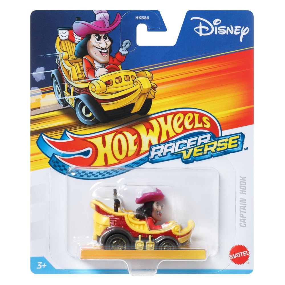 Hot Wheels RacerVerse Die-Cast Vehicle with Captain Hook Driver 1:64 ...