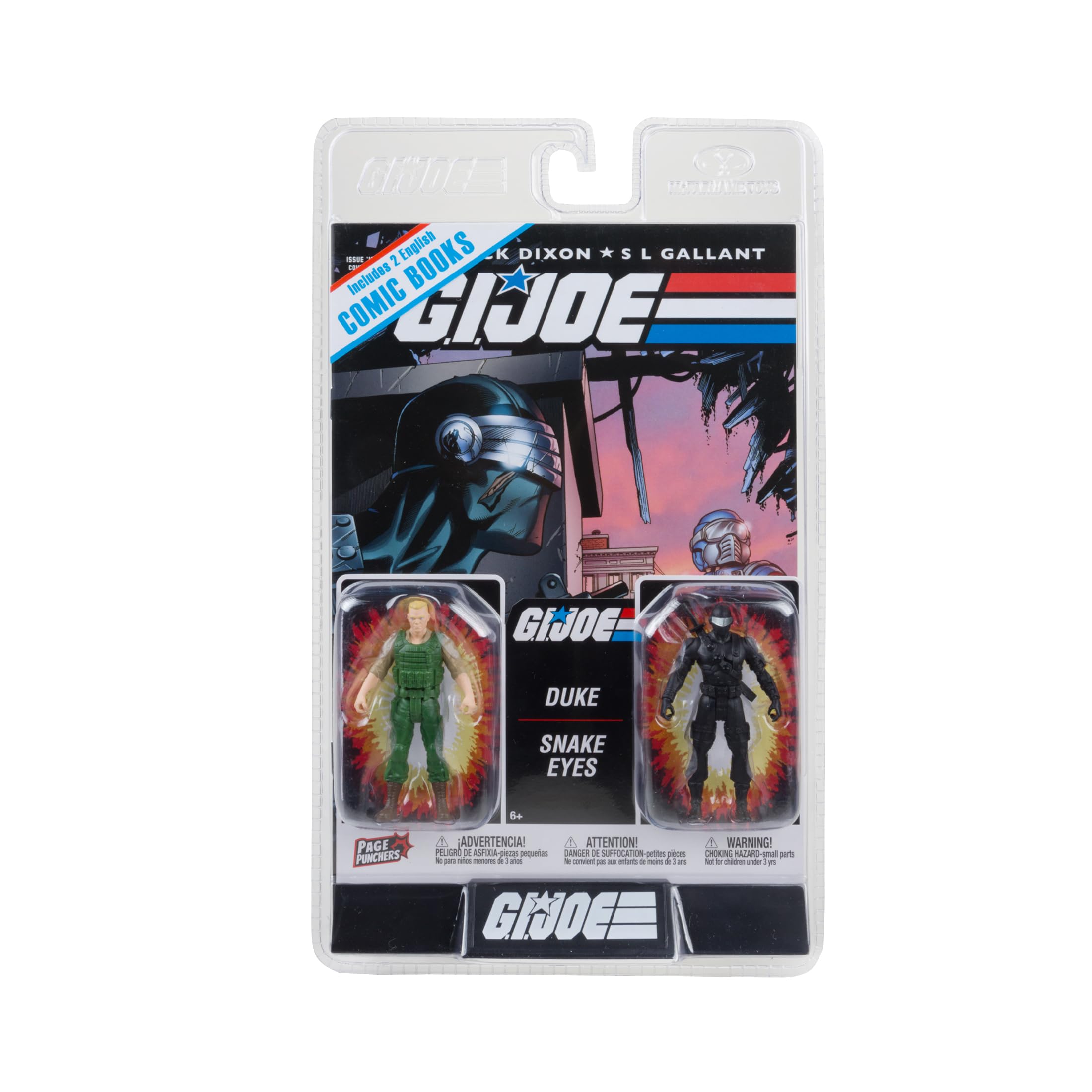 McFarlane Toys - G.I. Joe Page Punchers 2pk Duke and Snake Eyes 3in ...
