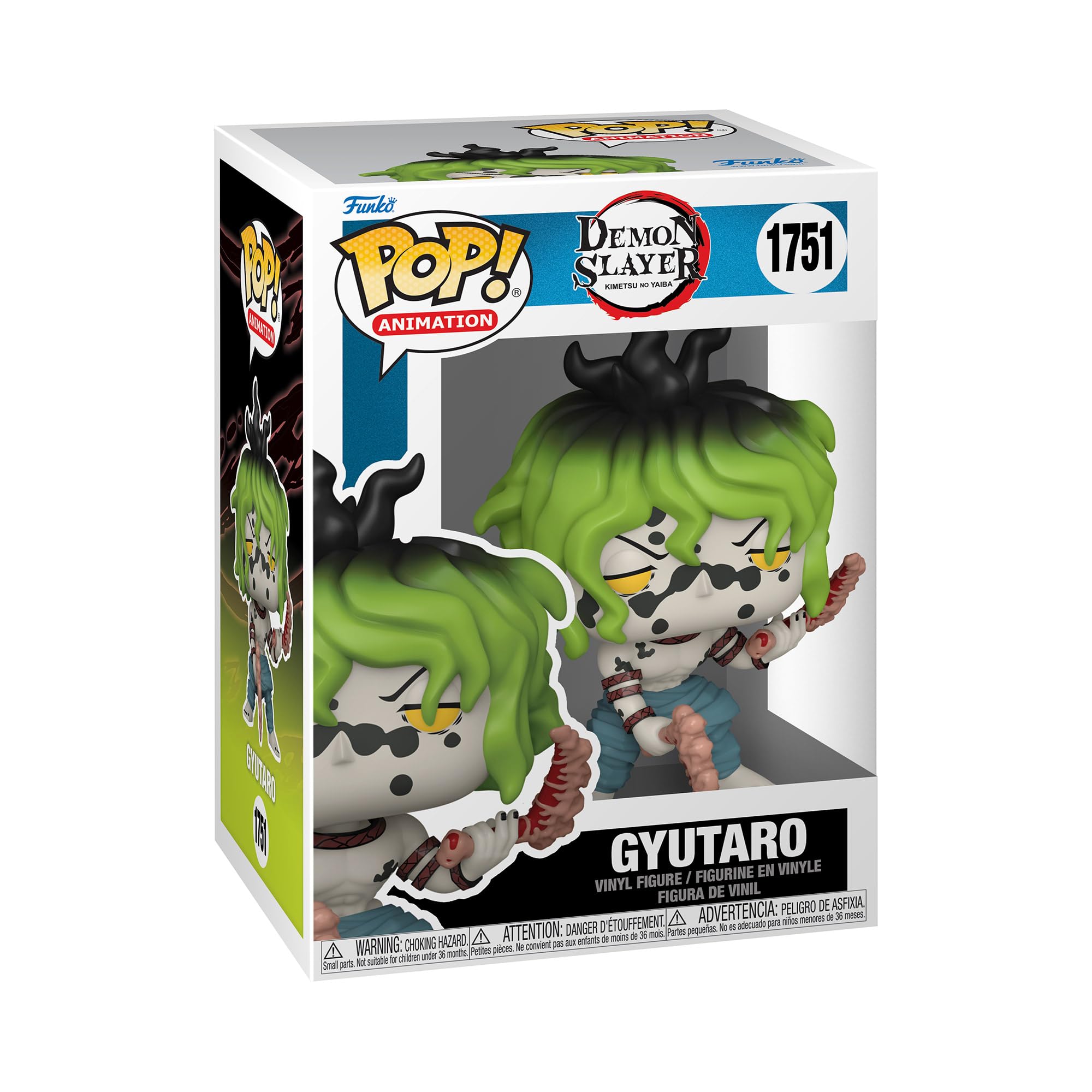 Funko POP Animation: DS - Gyutaro - Demon Slayer - Collectable Vinyl ...