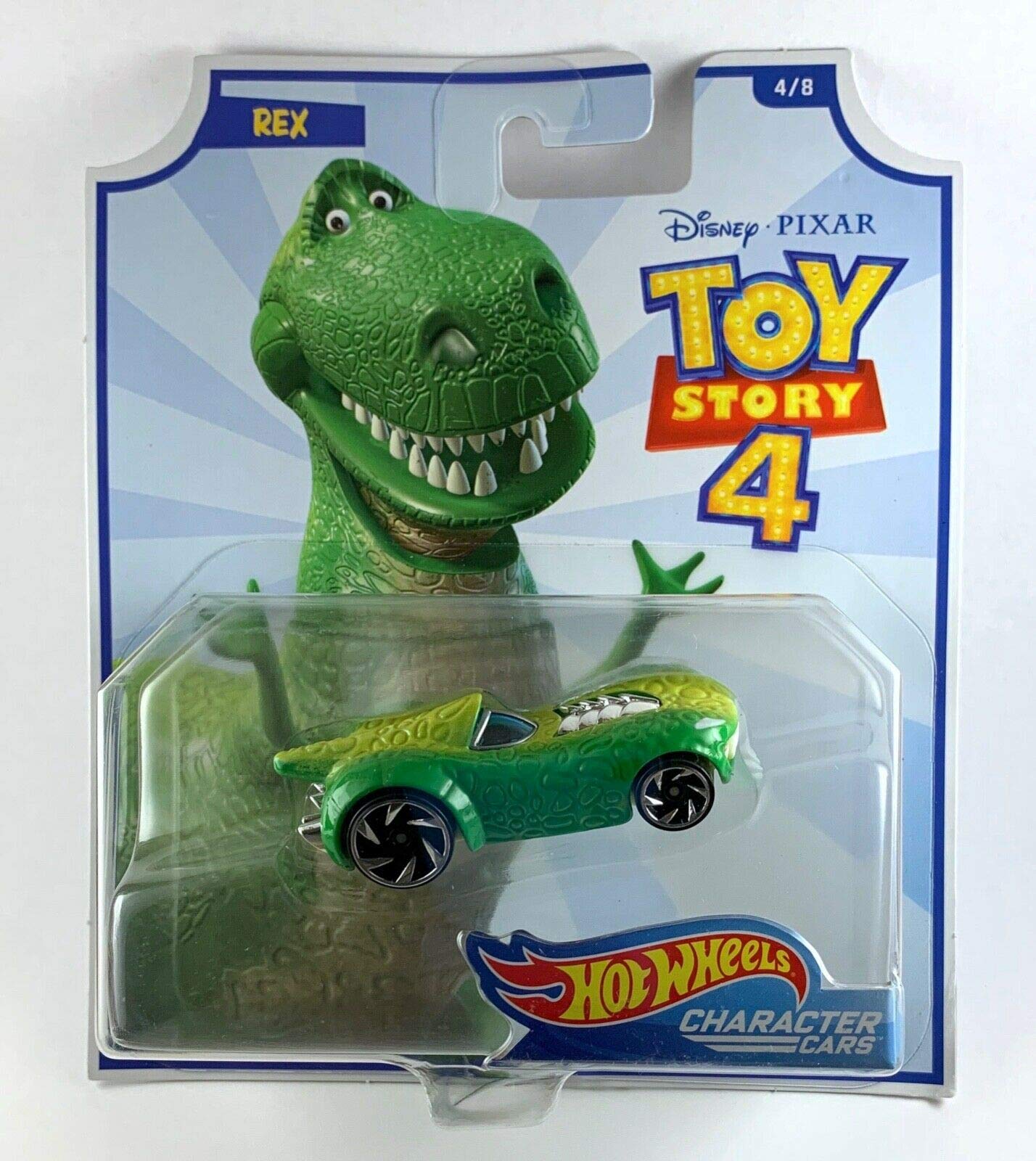 Hot Wheels Character Cars 1:64 ToyStory4 REX Rider 4/8– MarvelsAura