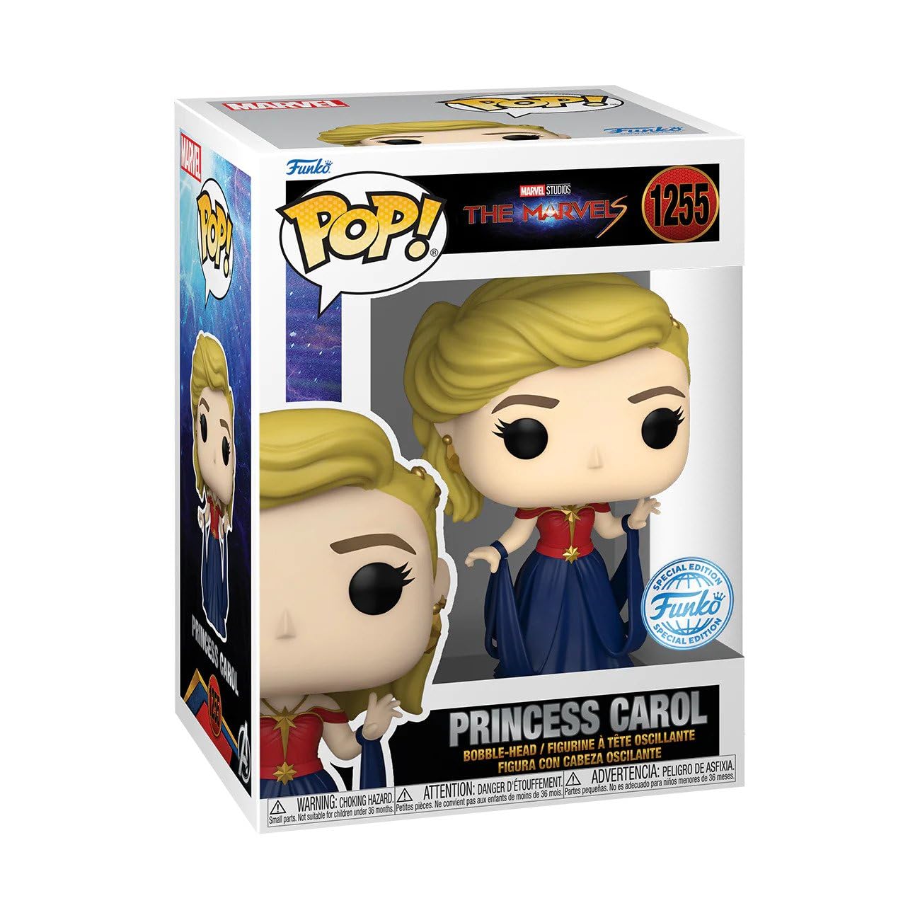 Funko Pop 1255 Princess Carol The Marvels Captain Marvel Walmart ...