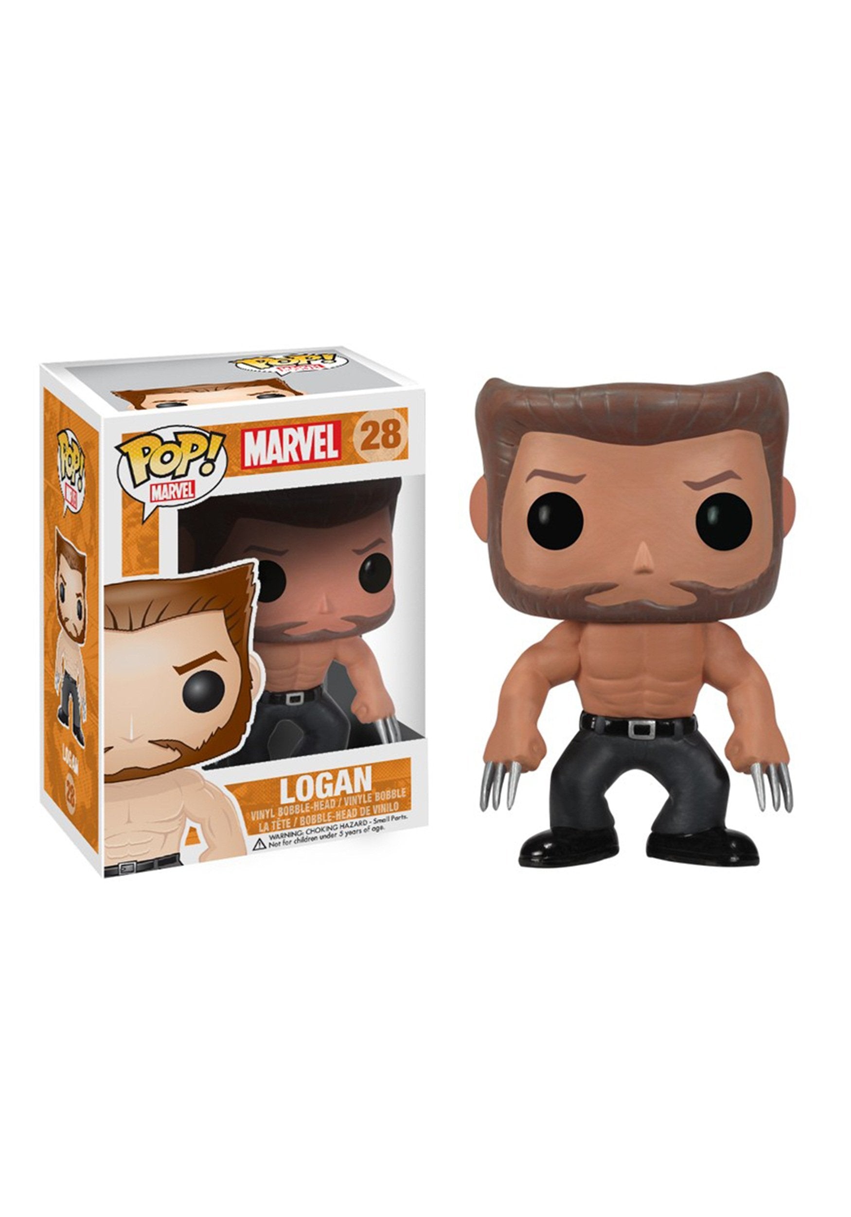 Funko POP Marvel: Logan Wolverine Bobble Figure– MarvelsAura