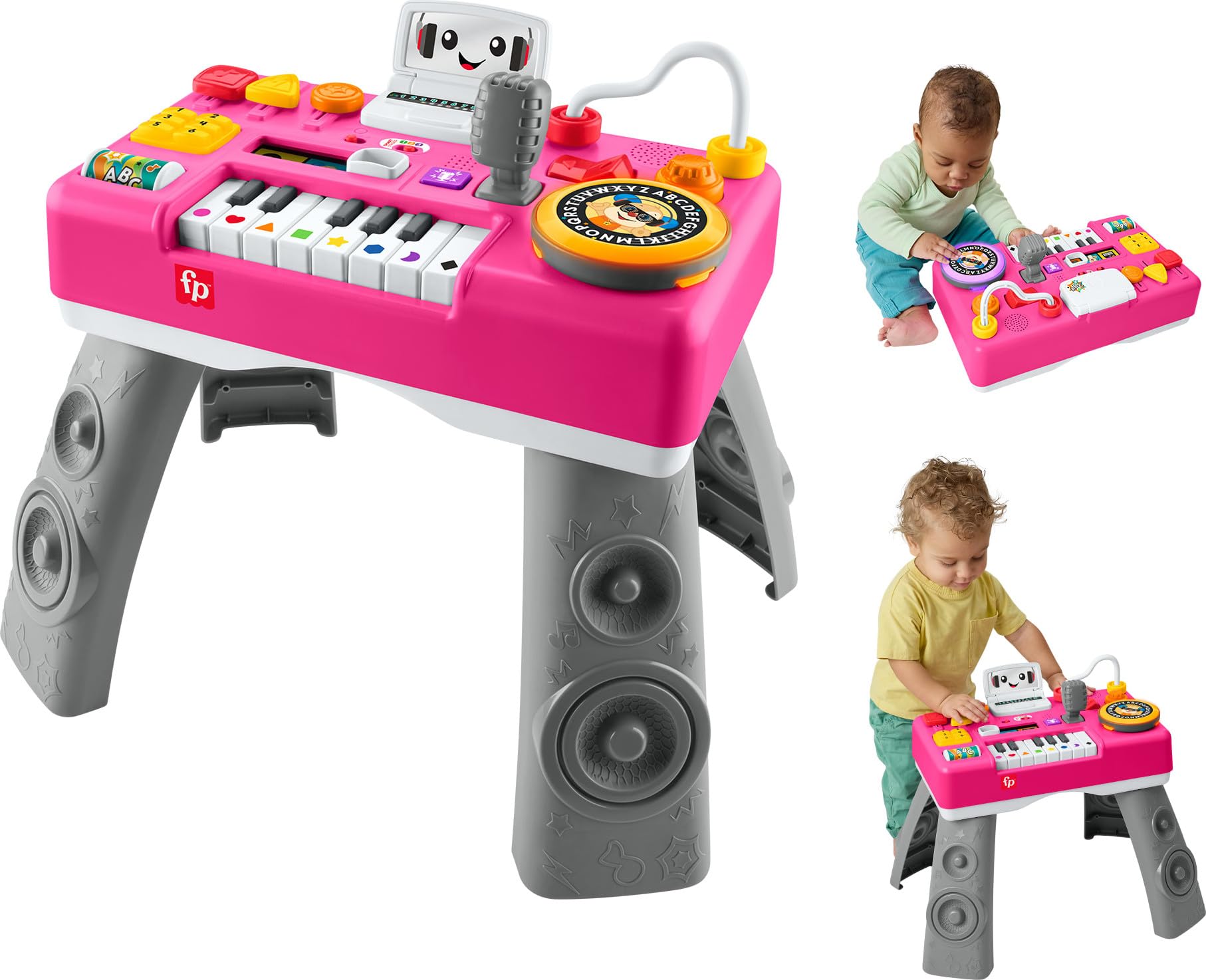 Fisher-Price Baby & Toddler Toy Laugh & Learn DJ Table Musical Activit ...