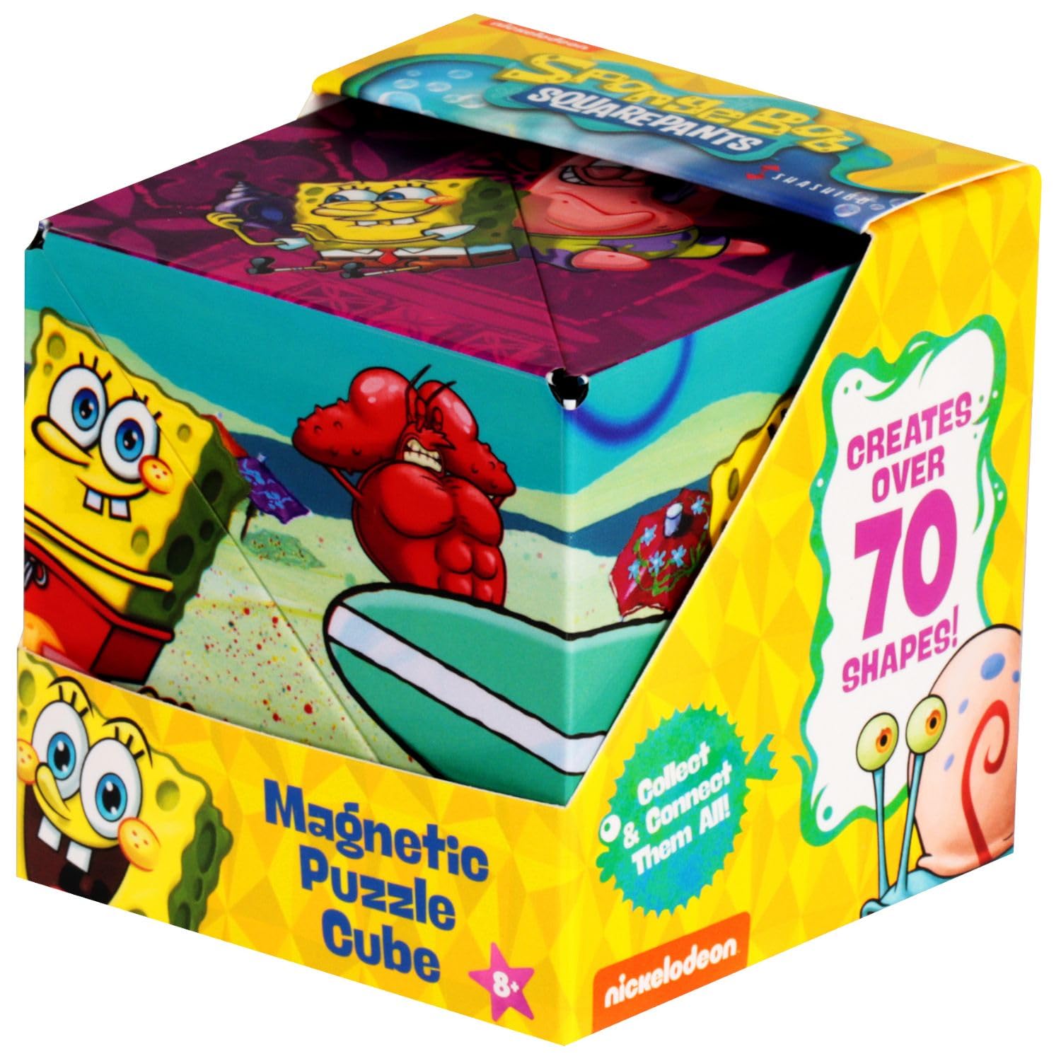 SHASHIBO SpongeBob SquarePants Shape Shifting Box – STEM Magnetic Fidg ...