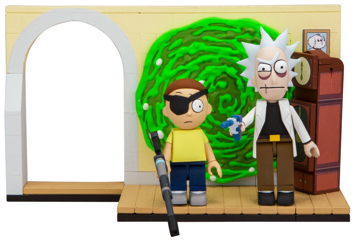 McFarlane Toys Rick & Morty Evil Rick & Morty Small Construction ...