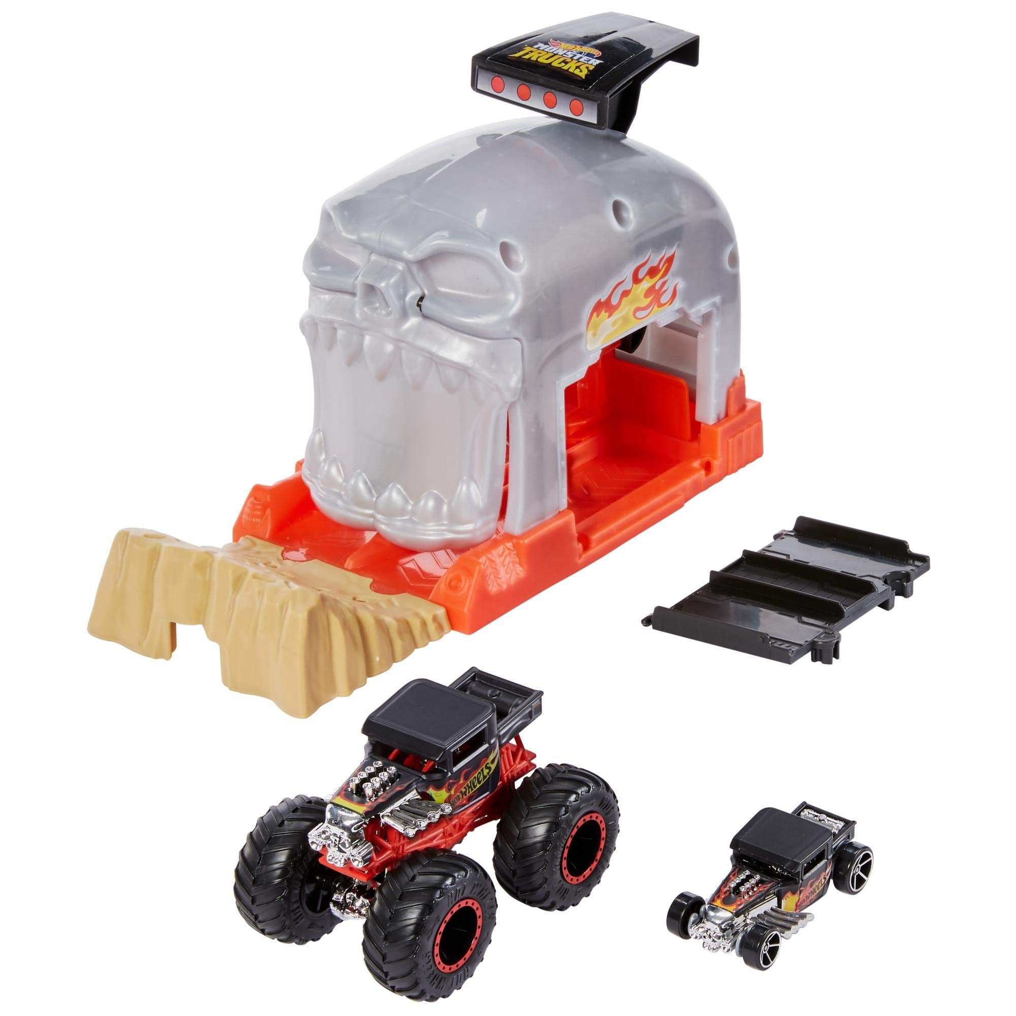 Hot Wheels Monster Truck Pit & Launch Play Sets with a Monster Truck ...