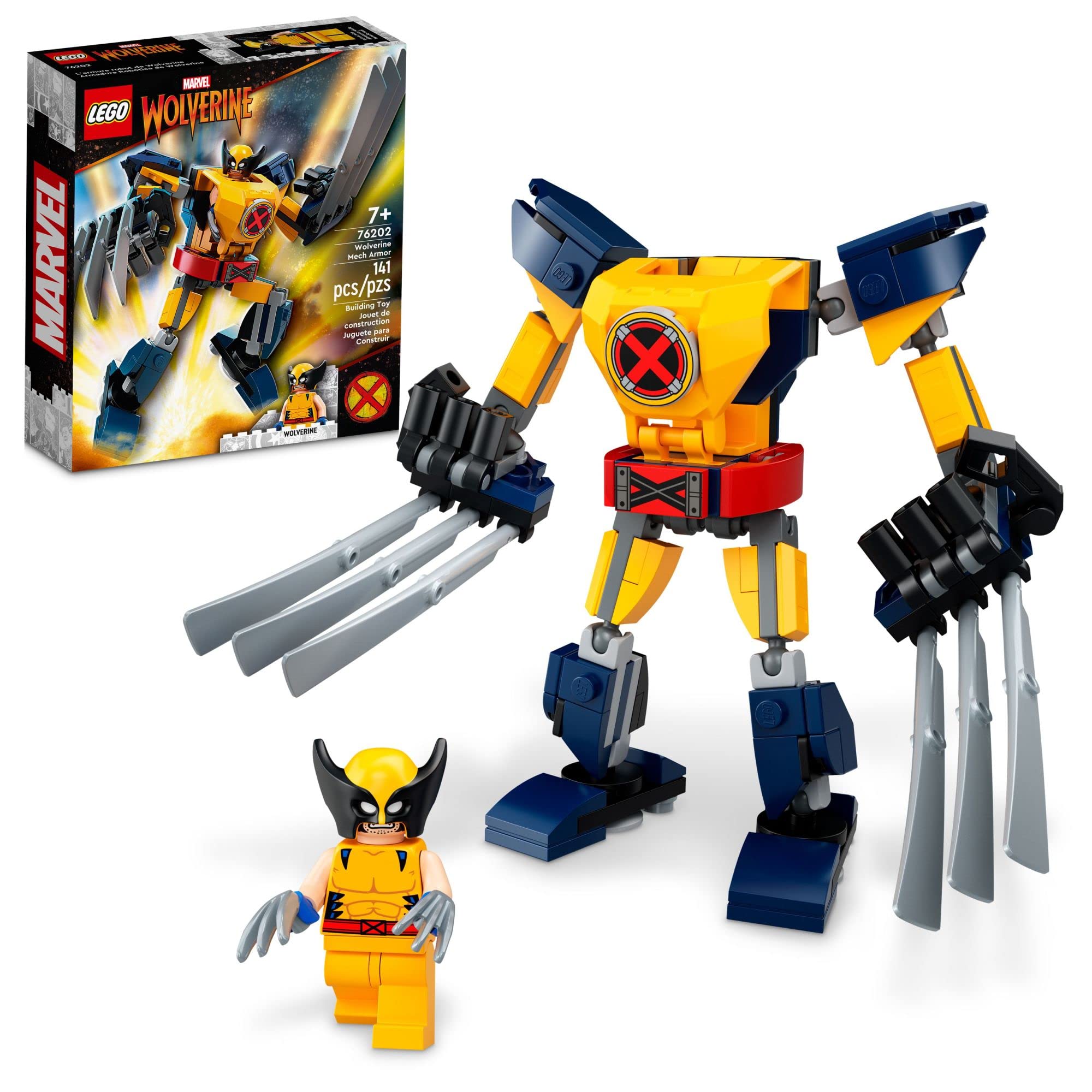 LEGO Marvel Wolverine Mech Armor 76202 Building Kit; Collectible Mech ...
