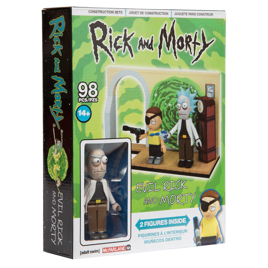 McFarlane Toys Rick & Morty Evil Rick & Morty Small Construction ...