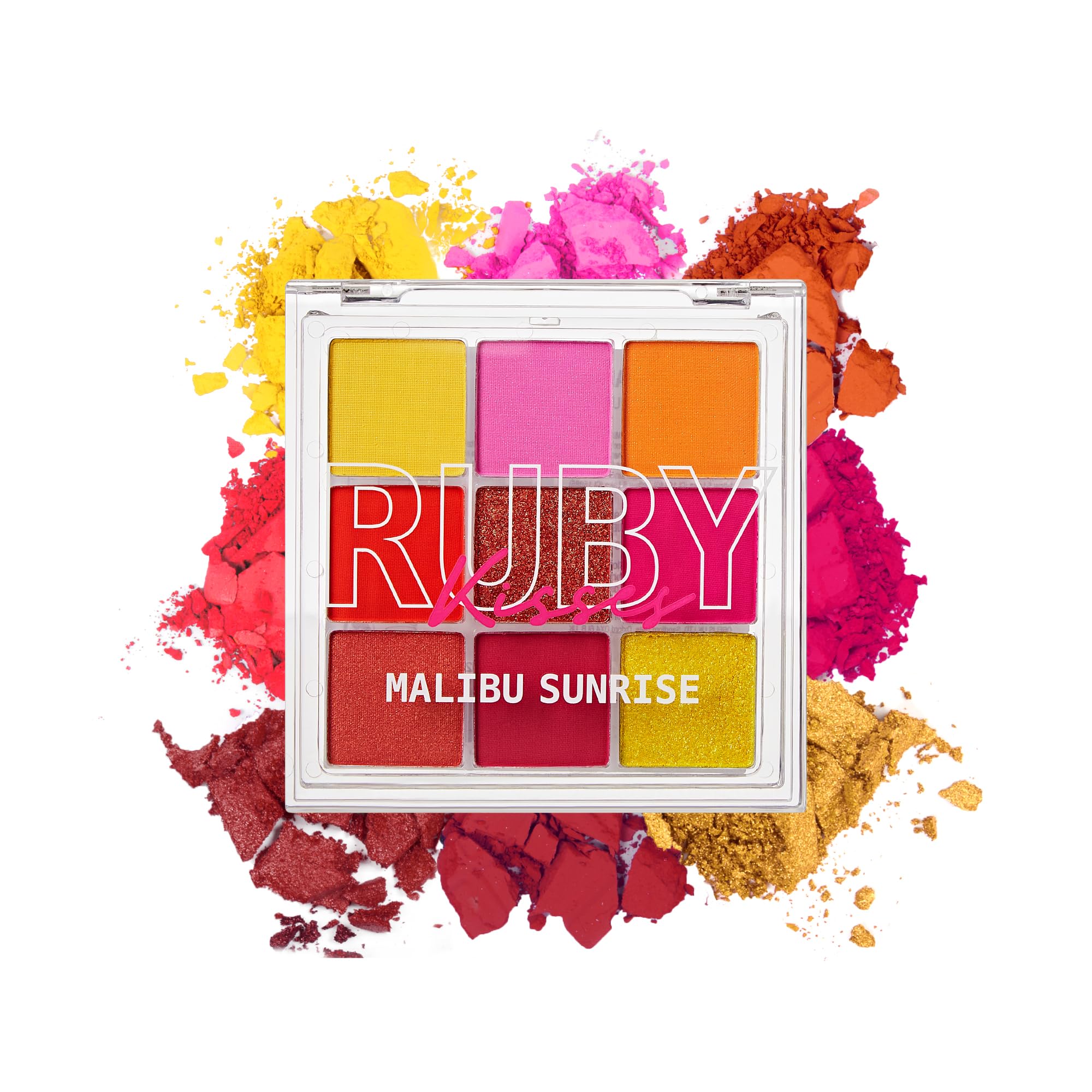 Ruby Kisses Eyeshadow Palette Highly Pigmented Eye Makeup 9 Shades ...