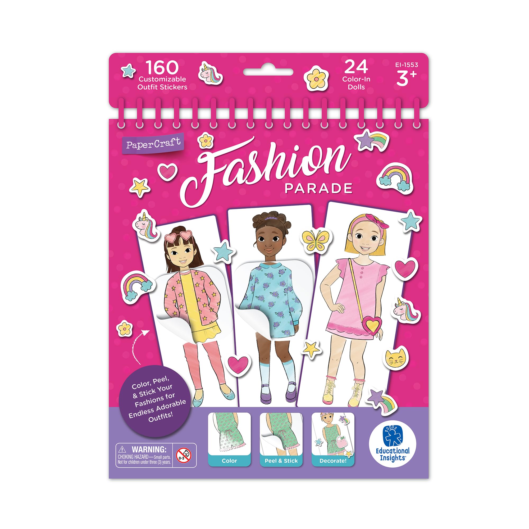 Educational Insights PaperCraft Fashion Parade, Paper Dolls, Fashion ...