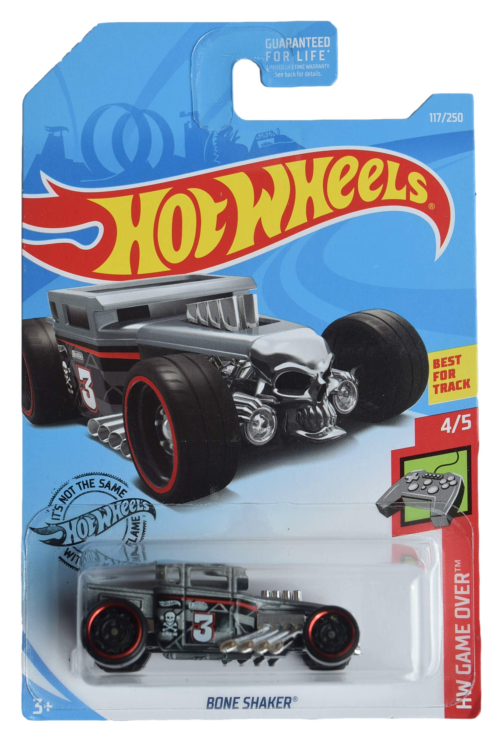 Hot Wheels Game Over Series 4/5 Bone Shaker 117/250, Gray– MarvelsAura