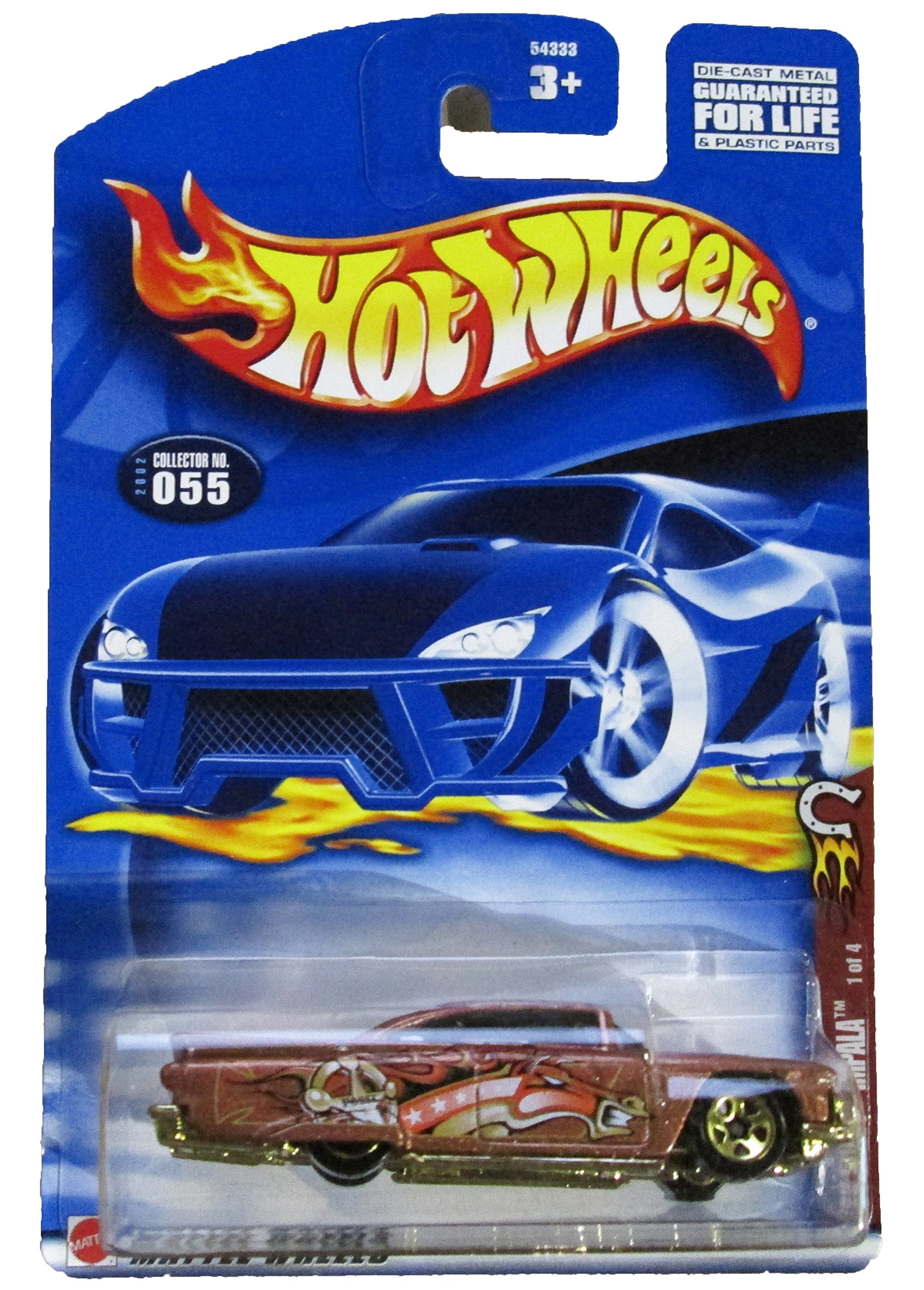 Mattel Hot Wheels 59 Chevy Impala #055 - Red, 1:64 Scale, Realistic ...