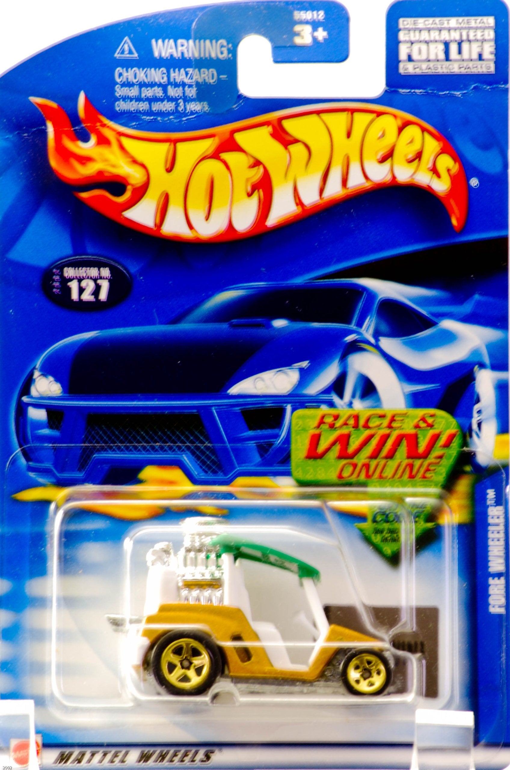 Hot Wheels Fore Wheeler 2002 #127 1:64 Scale– MarvelsAura